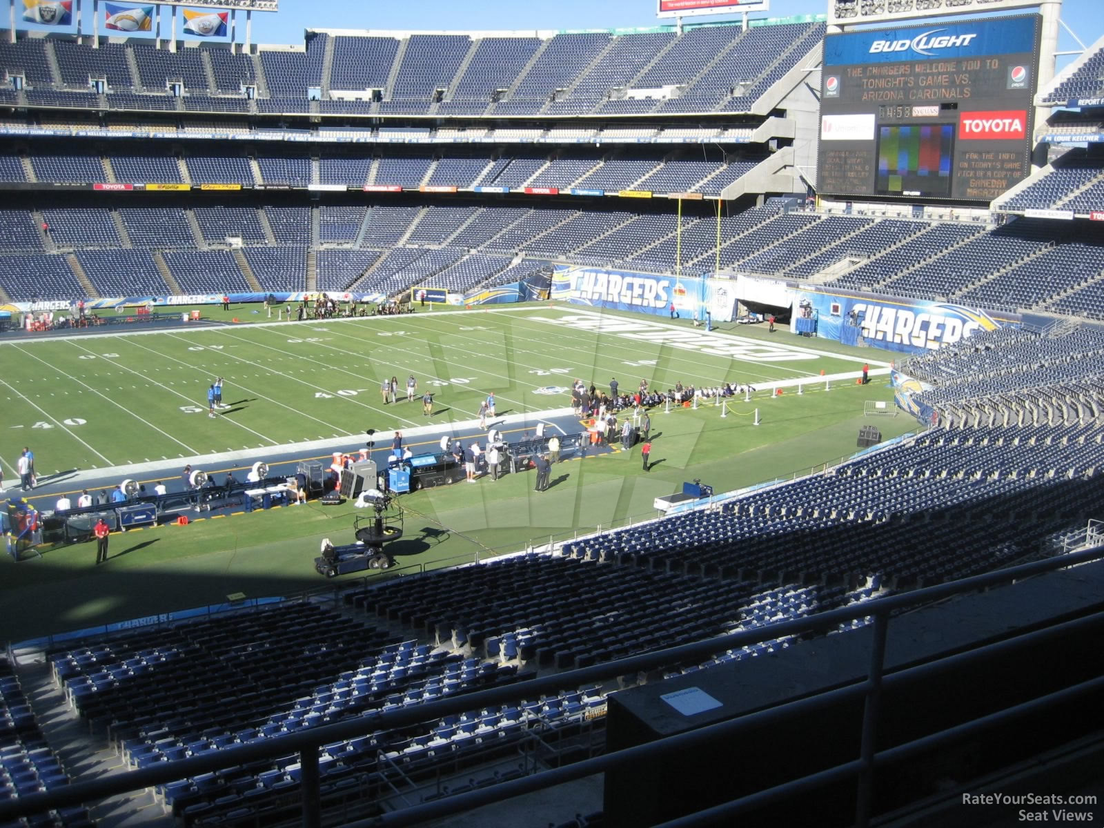 Qualcomm Stadium Seating Field Level